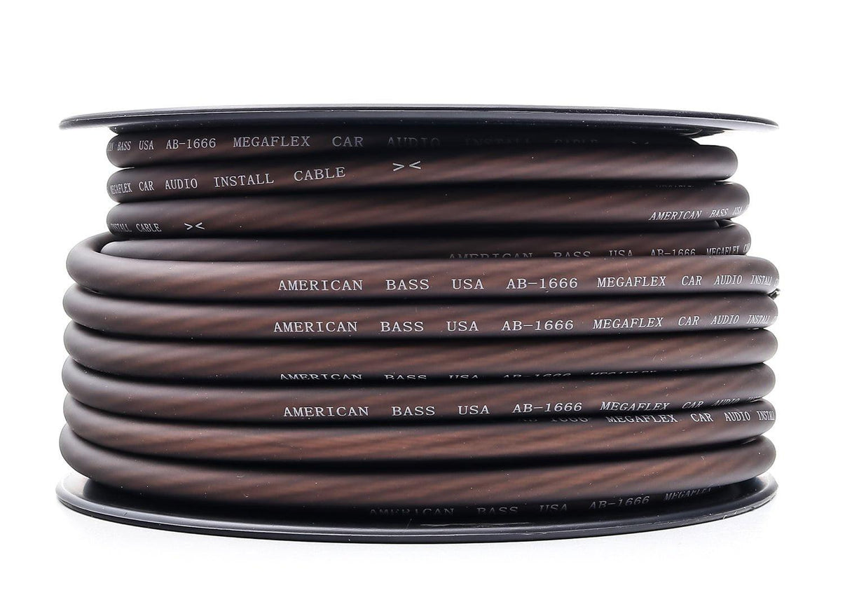 American Bass 4 Gauge Mega Flex Power Cable 100ft Roll | Audio Sellerz